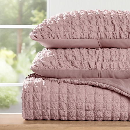 Click here for Ienjoy Home Textured Seersucker Box 3-Pc. Comforte... prices