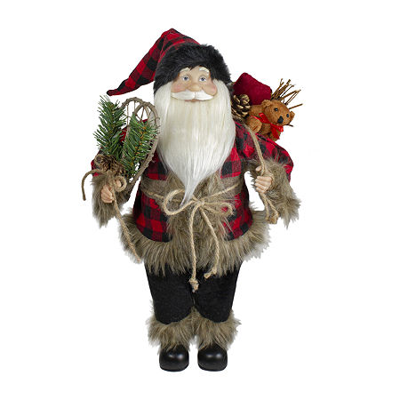 Click here for Northlight 18 Standing Santa With Snow Shoes And B... prices