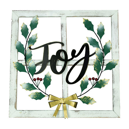 Click here for Northlight 23.75 Joy Window Frame With Holly Wall... prices