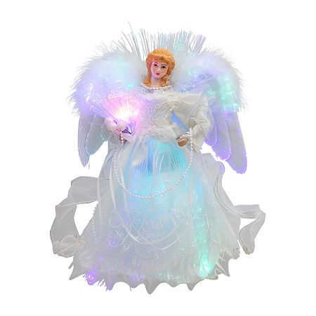 Click here for Northlight Fiber Optic Color-Changing Angel With D... prices