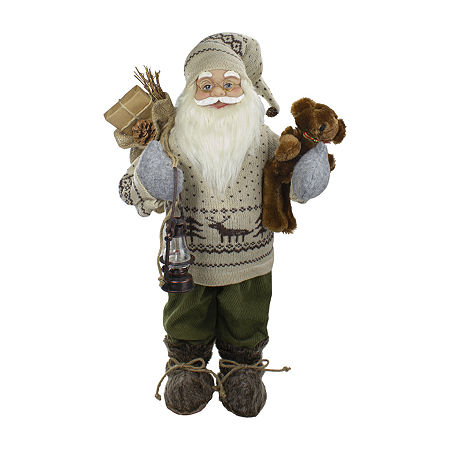 Click here for Northlight 2ft Standing Santa With Plush Bear And... prices