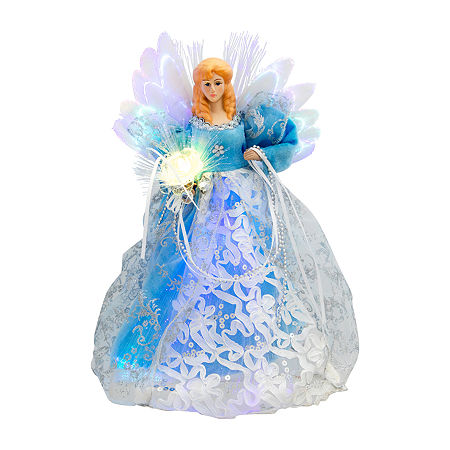 Click here for Northlight Lighted Fiber Optic Angel - 12in - Blue... prices