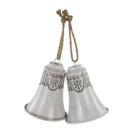 Click here for Northlight Embossed Bells - 6in - Gray And White -... prices