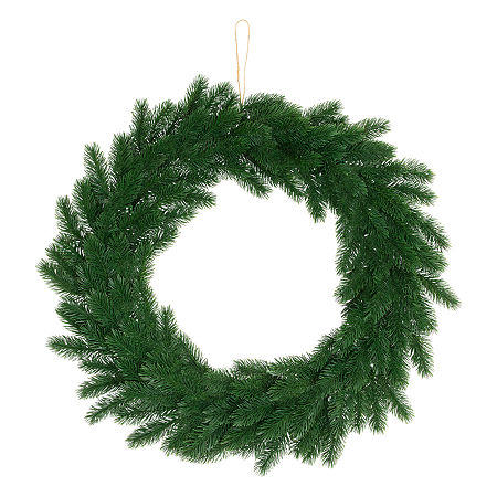 Click here for Northlight 24 Evergreen Pine Wreath  One Size  Gre... prices