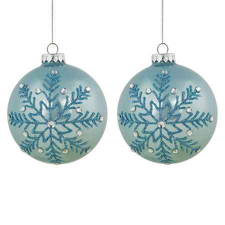 Click here for Northlight Set Of 2 Light Blue Glittered And Jewel... prices