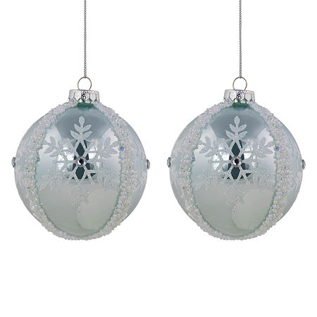 Click here for Northlight Set Of 2 Sky Blue Glittered And Beaded... prices