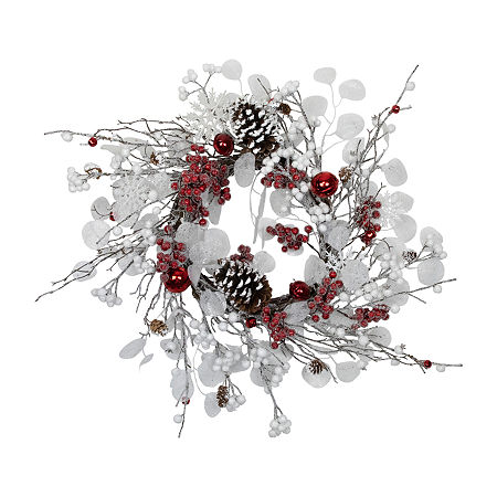 Click here for Northlight 24 Berries And Snowflakes Artificial Wr... prices
