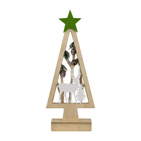 Click here for Northlight Lighted Wooden With Star And Reindeer W... prices