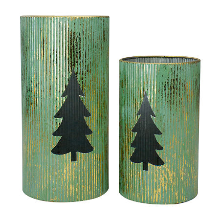 Click here for Northlight Rustic Trees - 12in - Green And Gold -... prices