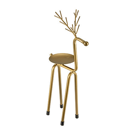 Click here for Northlight 13 Large Bronze Reindeer Pillar Candle... prices