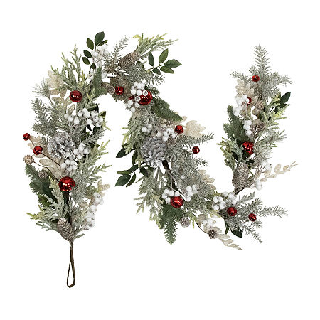 Click here for Northlight 6ft X 8 Frosted Pinecones And Berries A... prices