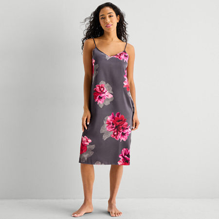 Click here for Ambrielle Womens Satin V Neck Sleeveless Nightgown... prices