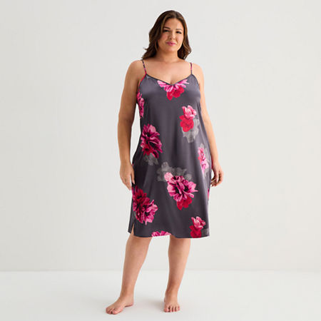 Click here for Ambrielle Womens Satin V Neck Sleeveless Plus Nigh... prices