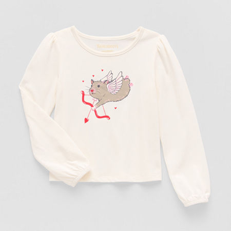 Click here for Thereabouts Little Girls Round Neck Long Sleeve Re... prices