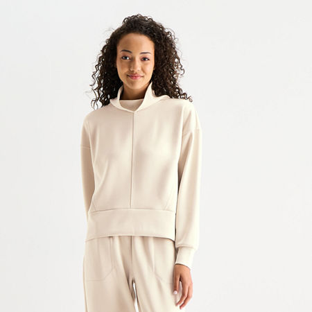 Click here for Stylus Womens Funnel Neck Long Sleeve Sweatshirt... prices
