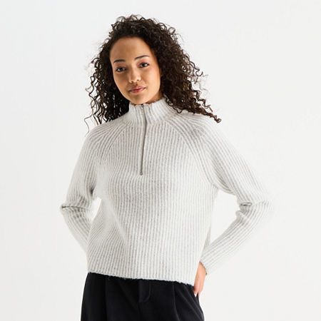 Click here for Stylus Womens Mock Neck Long Sleeve Pullover Sweat... prices