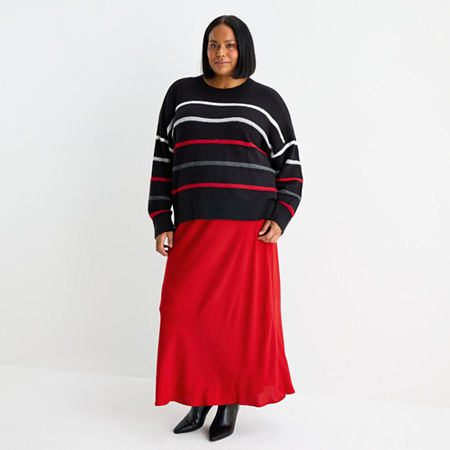Click here for Liz Claiborne Womens Mid Rise Maxi Skirt Plus  1x... prices