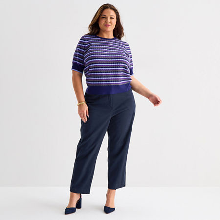 Click here for Liz Claiborne Womens Plus Ankle Mid Rise Ankle Pan... prices