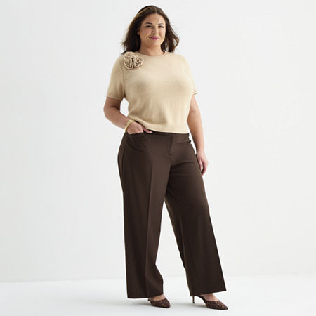 Click here for Liz Claiborne Audra Tailored Womens Plus Wide Leg... prices