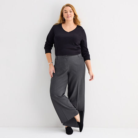 Click here for Liz Claiborne Audra Tailored Womens Plus Wide Leg... prices