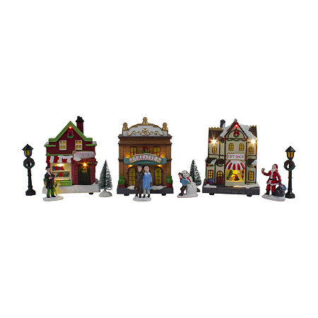 Click here for Northlight Led Lighted Theater And Shops Set - 11-... prices