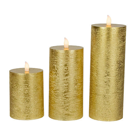 Click here for Northlight Led Flickering Pillar - 8.75in - Gold -... prices