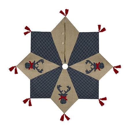 Click here for Northlight 48 Blue And Brown Burlap And Plaid Rein... prices