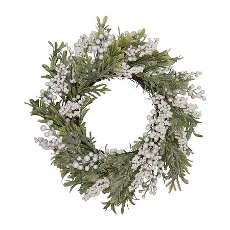 Click here for Northlight 20 Frosted Foliage And Berries Wreath... prices