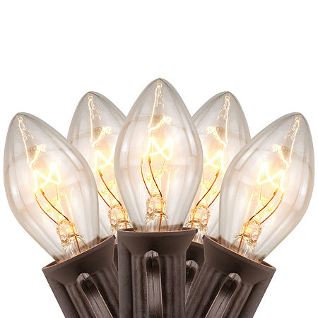 Click here for Northlight 25 Count Clear C7 24ft Brown Wire Strin... prices