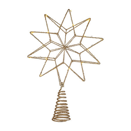 Click here for Northlight 12in Led Lighted Glittered Gold Star Wa... prices