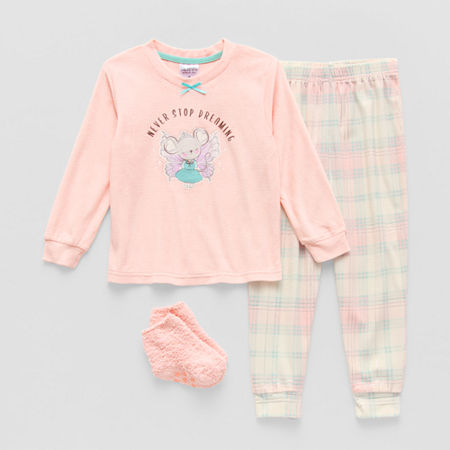 Click here for Dream Big Peace Out Toddler Girls Velour Crew Neck... prices