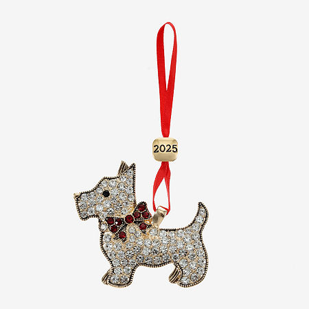 Click here for Monet Jewelry Gold Tone Scottie Dog Christmas Orna... prices
