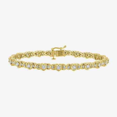 Click here for (I1-I2/ G-H) Womens Sterling Silver 7.25 Inch Hear... prices