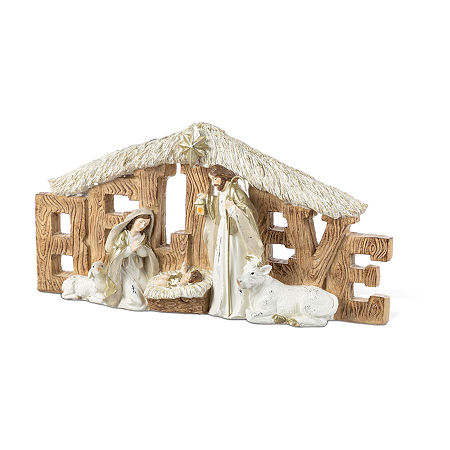 Click here for Glitzhome 11.75 Figurine Nativity Set  One Size  M... prices