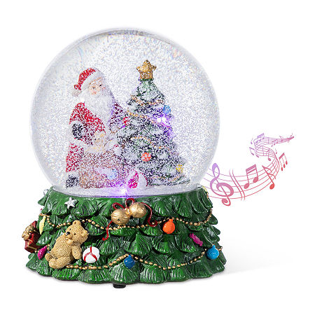 Click here for Glitzhome 150mm Christmas Resin Lighted Musical Sn... prices