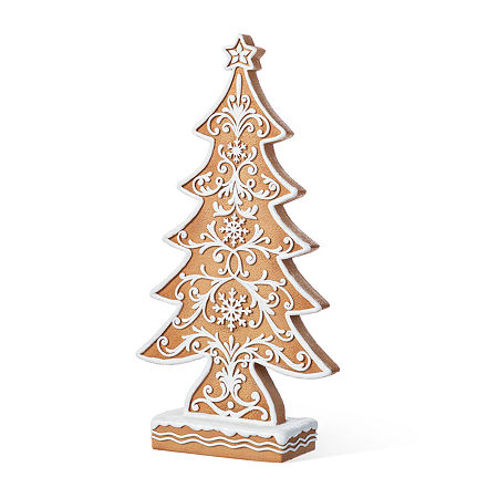 Glitzhome 14.5 Resin Christmas Tree Figurine - Multi