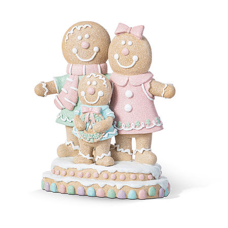Click here for Glitzhome 10.25H Resin Christmas Gingerbread Man F... prices
