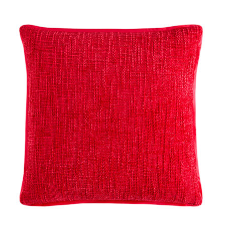 Click here for Basketweave Square Throw Pillow  One Size  Red prices