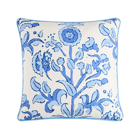 Click here for Delilah Square Throw Pillow  One Size  Blue prices