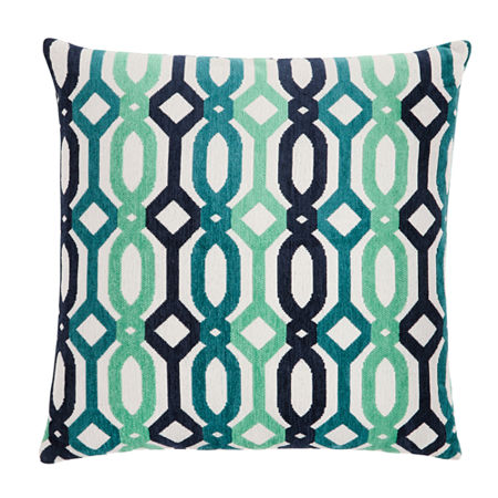 Click here for Grande Jatte Square Throw Pillow  One Size  Green prices