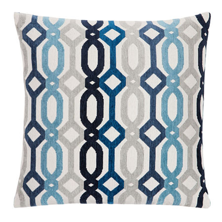 Click here for Grande Jatte Square Throw Pillow  One Size  Blue prices