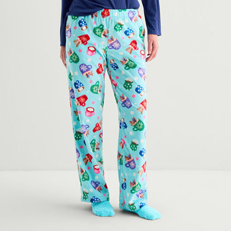 Click here for Sleep Chic Womens Fleece Pajama Pants With Sock  X... prices