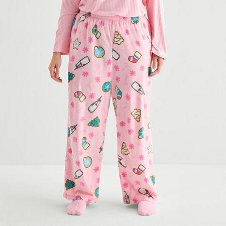Click here for Sleep Chic Womens Fleece Pajama Pants With Sock  X... prices