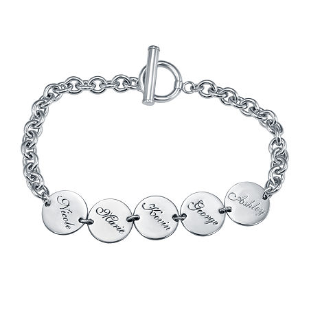 Click here for Personalized Disk Family Bracelet  One Size  White prices