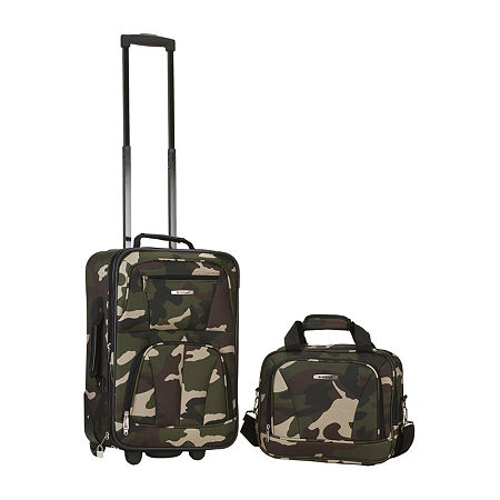Rockland 2-Pc. Pattern Softside Luggage Set - Camo