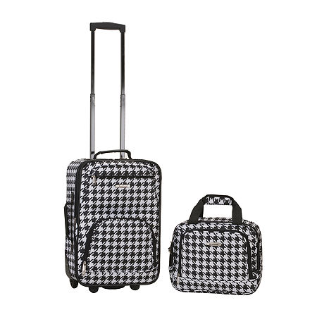 Click here for Rockland 2-Pc. Pattern Softside Luggage Set - Houn... prices