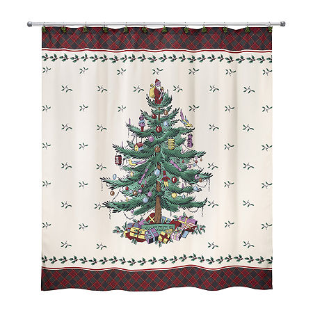 Spode Tartan Shower Curtain  72 x 72 - Multi