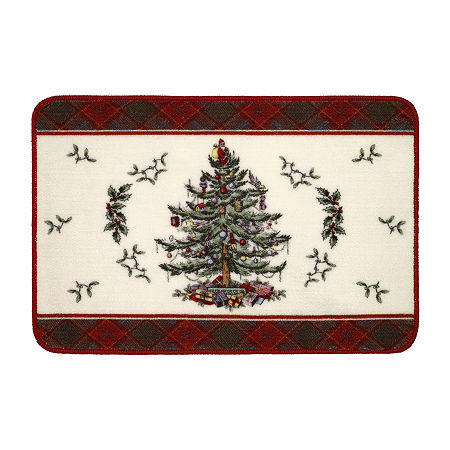 Spode Tartan Bath Rug  20 x 30 - Multi