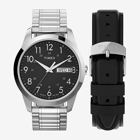 Click here for Timex Mens Silver Tone Stainless Steel Expansion W... prices