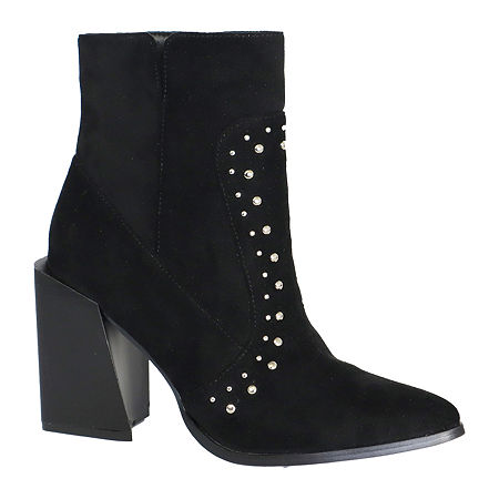 Click here for Yoki Womens Blonde Stacked Heel Booties  10 Medium... prices